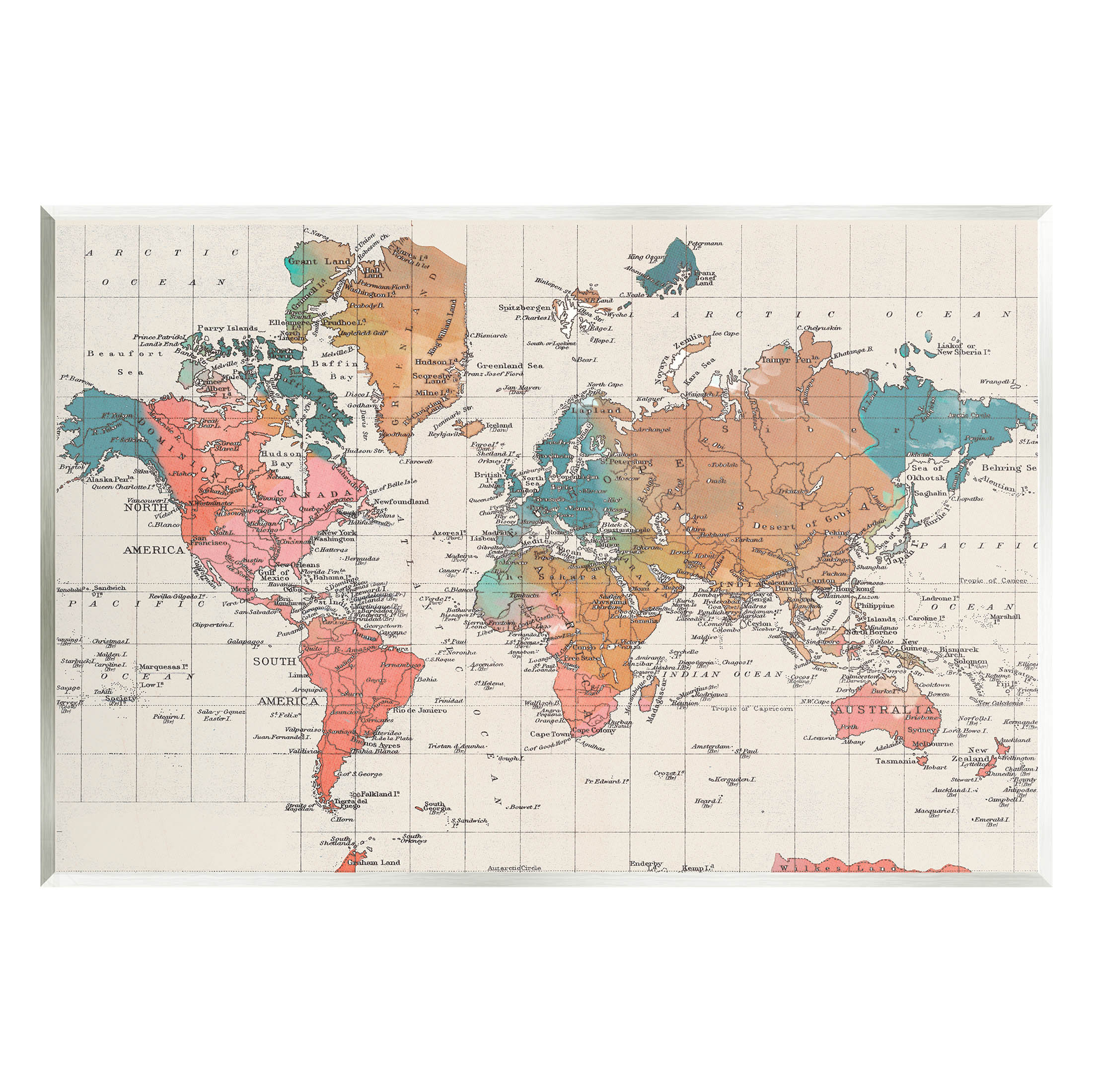 Stupell Industries Detailed Boho World Map Wall Plaque Art By Elizabeth Medley - Wayfair Canada